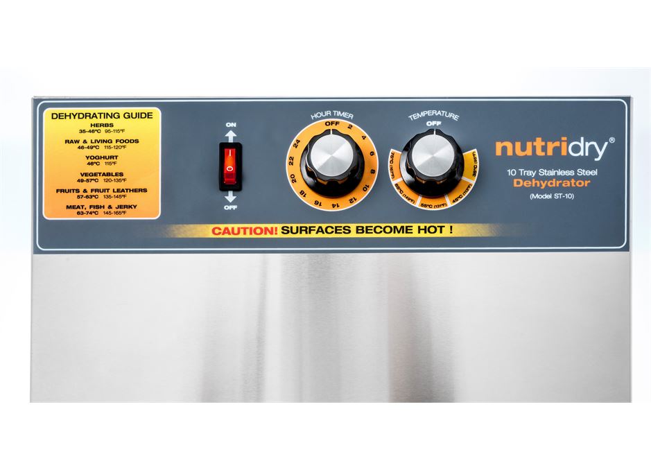 Nutridry® ST-10 Stainless Steel Dehydrator At UK Juicers™